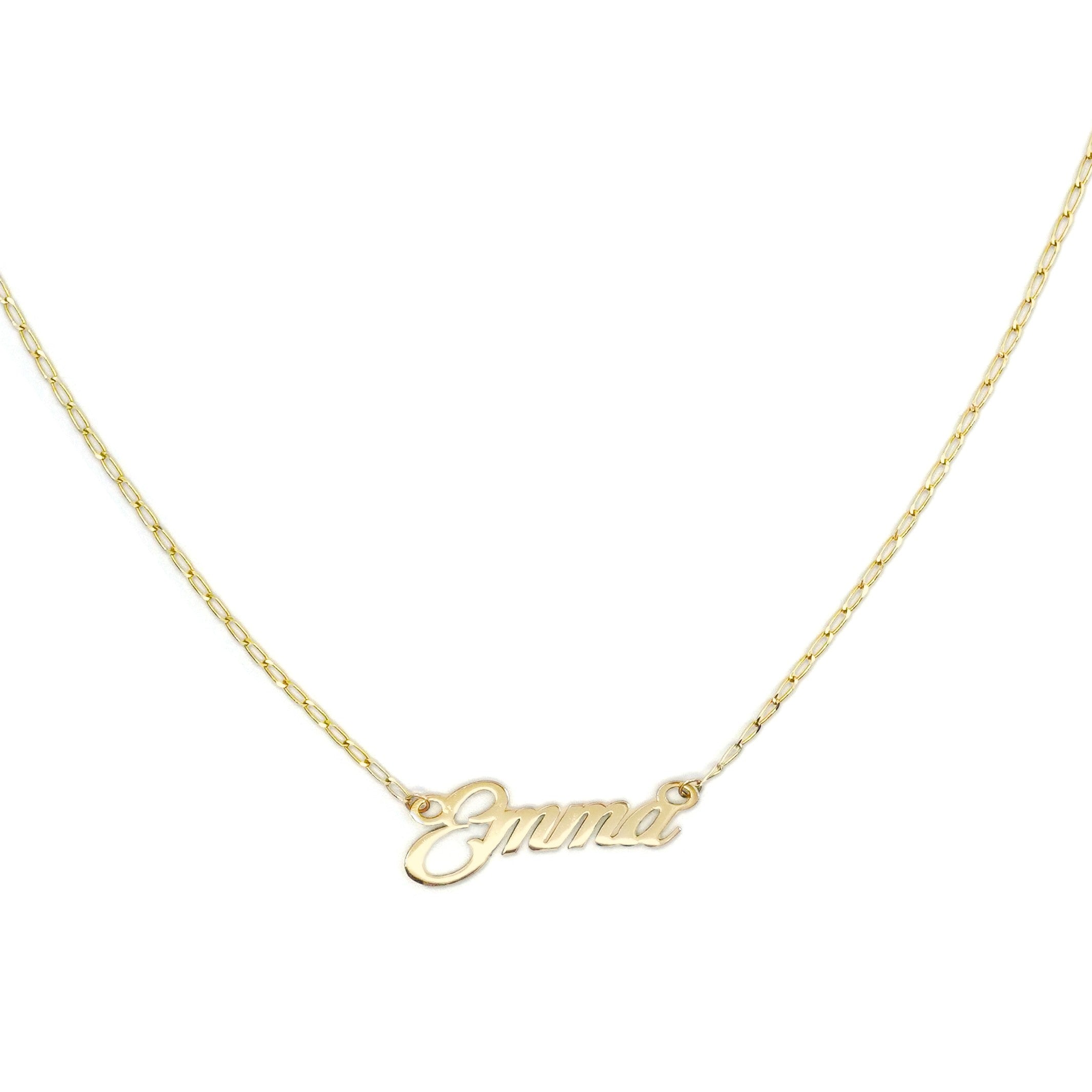 Your Name in 10kt Gold - Custom Gold Name Necklace Gift for Her – Love ...